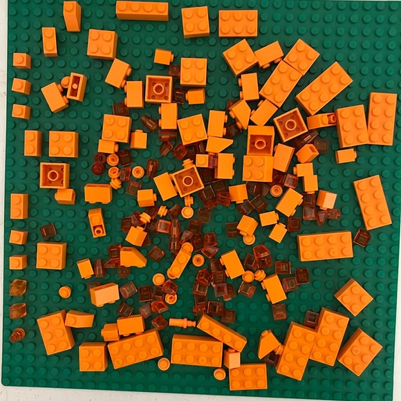 Lego | Toys | Orange Lego Bricks Various Sizes Shapes 4 Oz 20 Lego ...